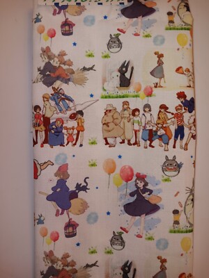 Studio Ghibli Kiki / Totoro Fabric | eBay