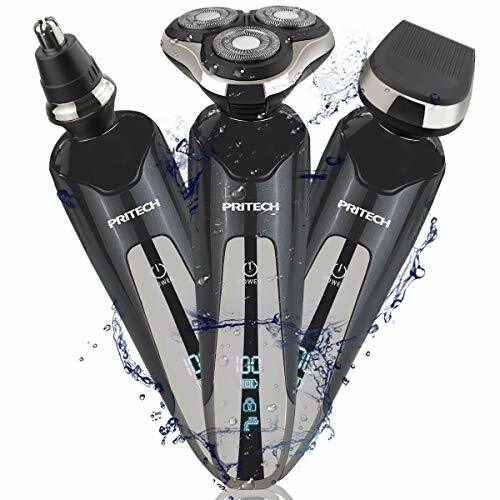 Pritech Cordless Electric Shavers Razor for Men Rechargeable Mens ...