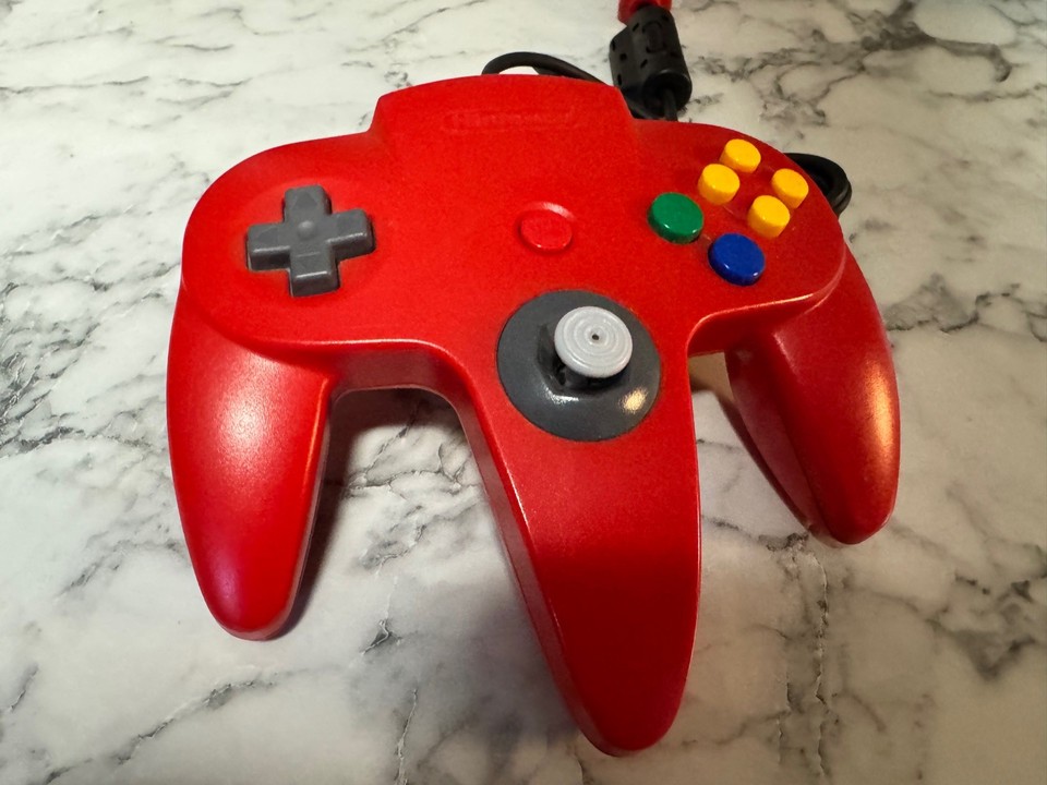 Nintendo 64 N64 Official Red Controller Control Pad Genuine | eBay UK