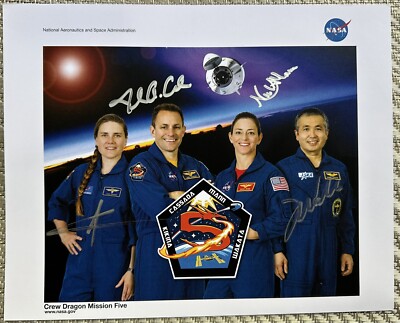 SpaceX Crew-5 Mann-Cassada-Wakata-Kikina signed NASA litho/print | eBay