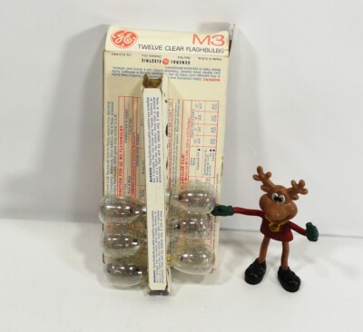 Vintage GE M3 Twelve (Open box of 6) Clear Flashbulbs Camera Flash ...