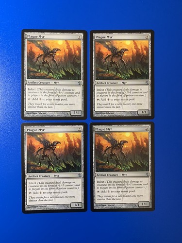 Plague Myr x4 | NM/LP | Mirrodin Besieged (2011) | English | MTG - Playset | eBay