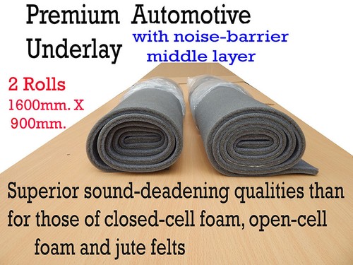 Premium Car Underlay Sound Deadening Soundproofing moulded carpets 4x4 ...