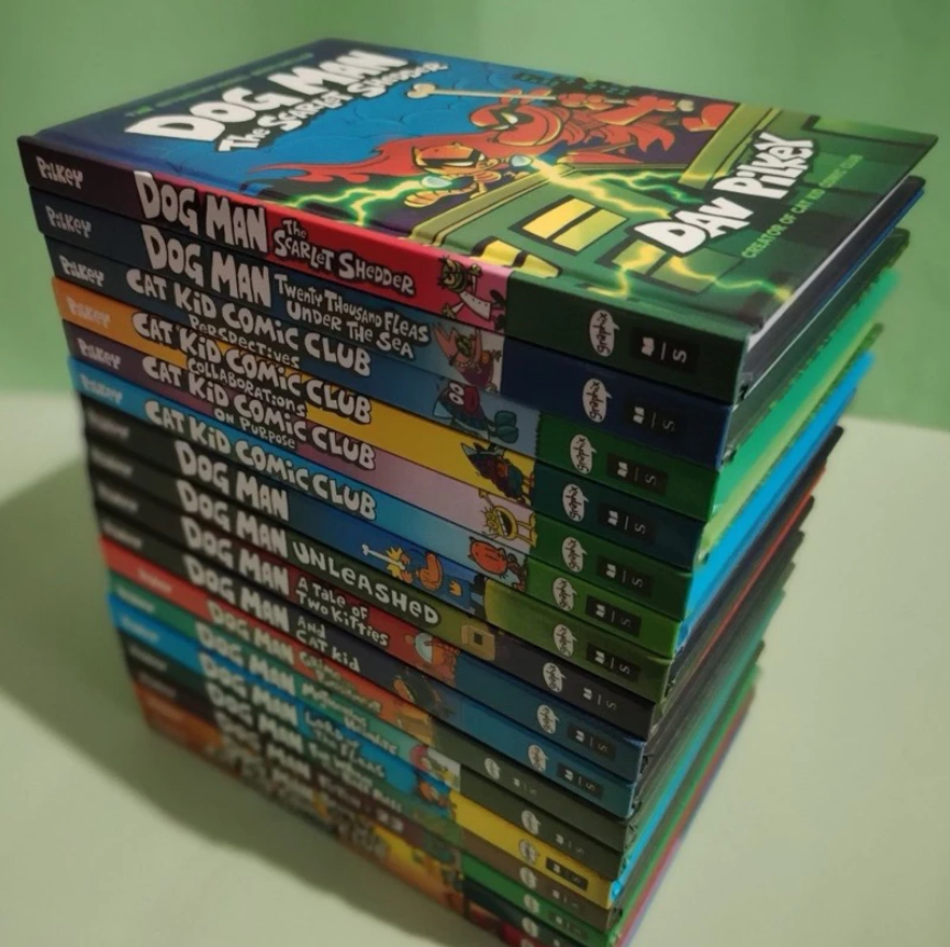 Dog Man Series 1-18 books Set dogman Children's Collection by Dav ...