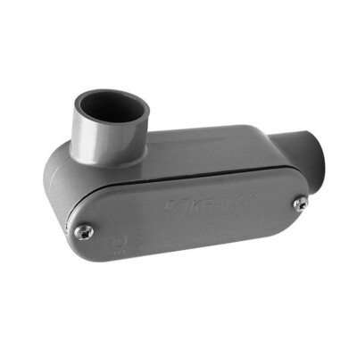 Kraloy 078154 LL10 1'' Access Fittings Type LL Conduit Body PVC Gray | eBay