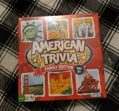 American Trivia Board Game Family Edition ~by Outset ~Sealed ~*See ...