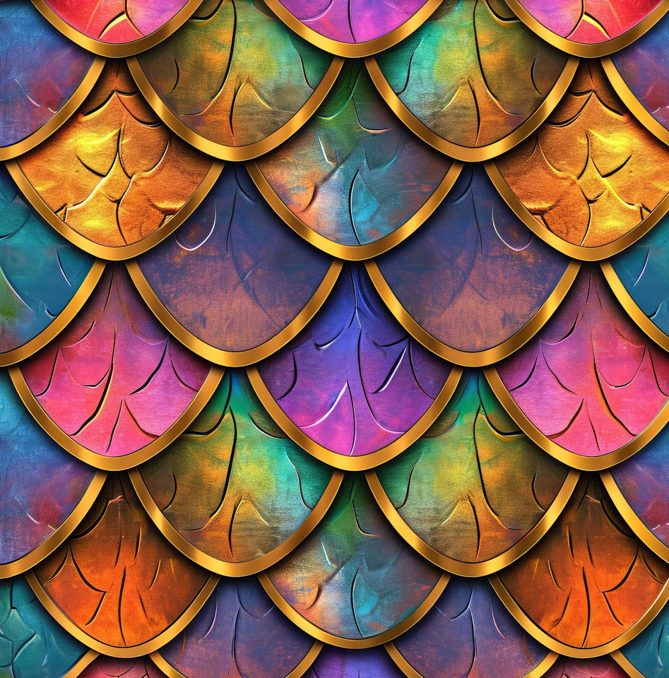 Dragon Scales Fabric - 3 Medieval Designs! Metres/Fat/Long/Quarters ...