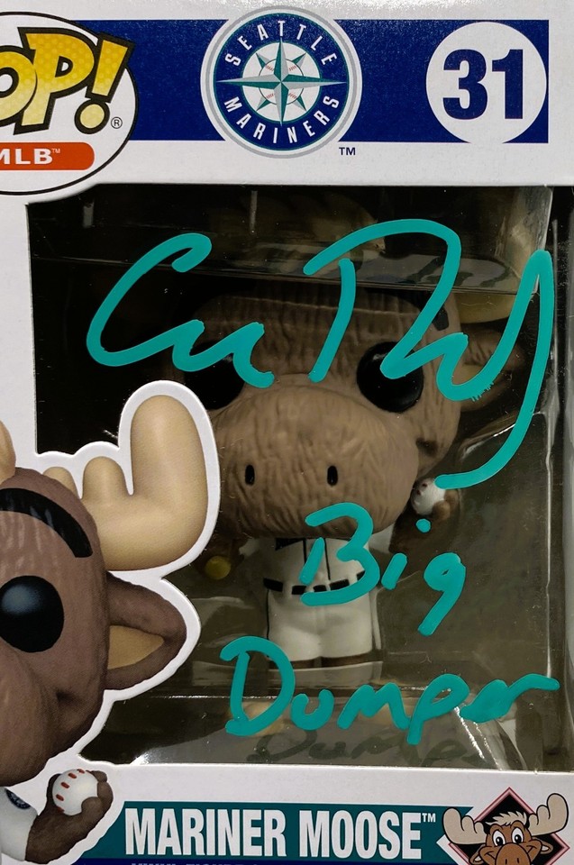 Cal Raleigh Signed Funko In Case With Big Dumper Inscription And COA ...