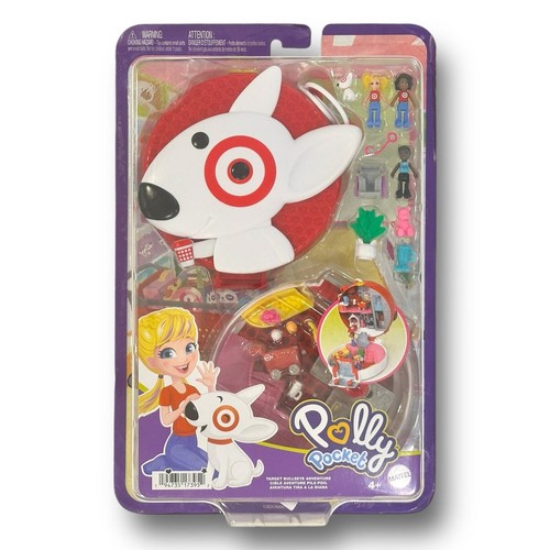 New Polly Pocket Target Bullseye Adventure Mattel Collab Dog Toy Gift ...