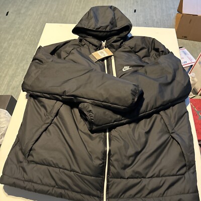 Nike Sportswear Ripple Legacy Heavy Duty Puffer Jacket DD6857-010 Size ...