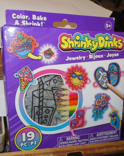 Shrinky Dinks vintage 2oo9 JEWELRY (Bijoux) joyas in original box 19/pz ...