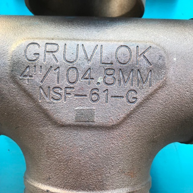 GRUVLOK grooved pipe 4" TEE nsf-61-G Copper *NEW* Fig 619 | eBay