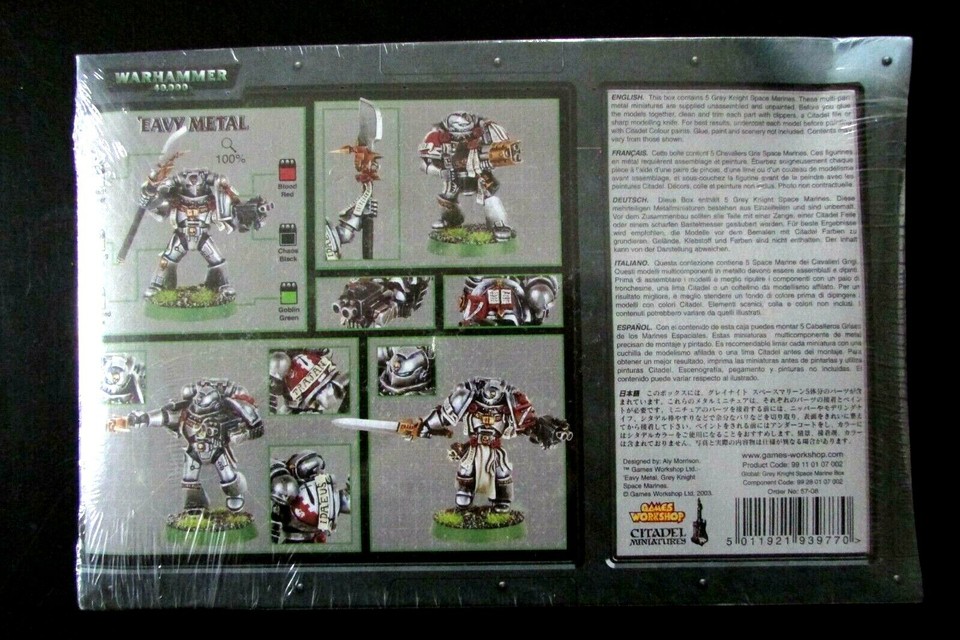 OOP Citadel / Warhammer 40k Daemonhunters Space Marine Grey Knights ...
