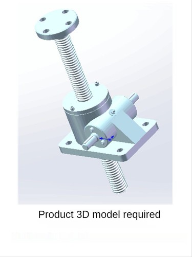SWL 2.5T Worm Gear Screw Lifter Platform Adjusting Screw Electric ...