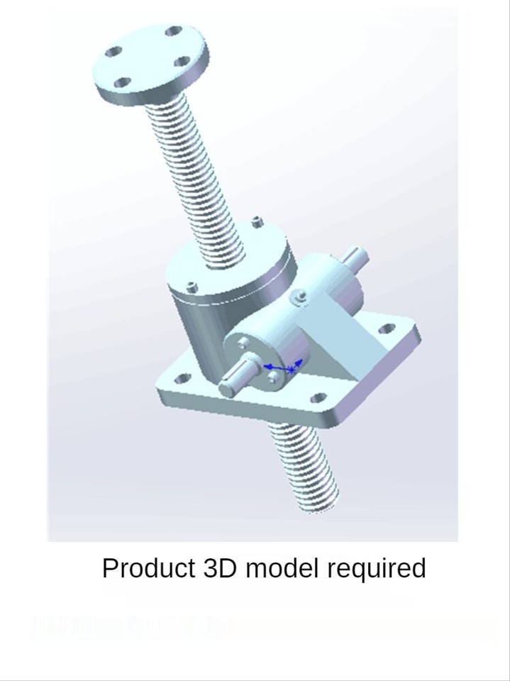 SWL 2.5T Worm Gear Screw Lifter Platform Adjusting Screw Electric ...