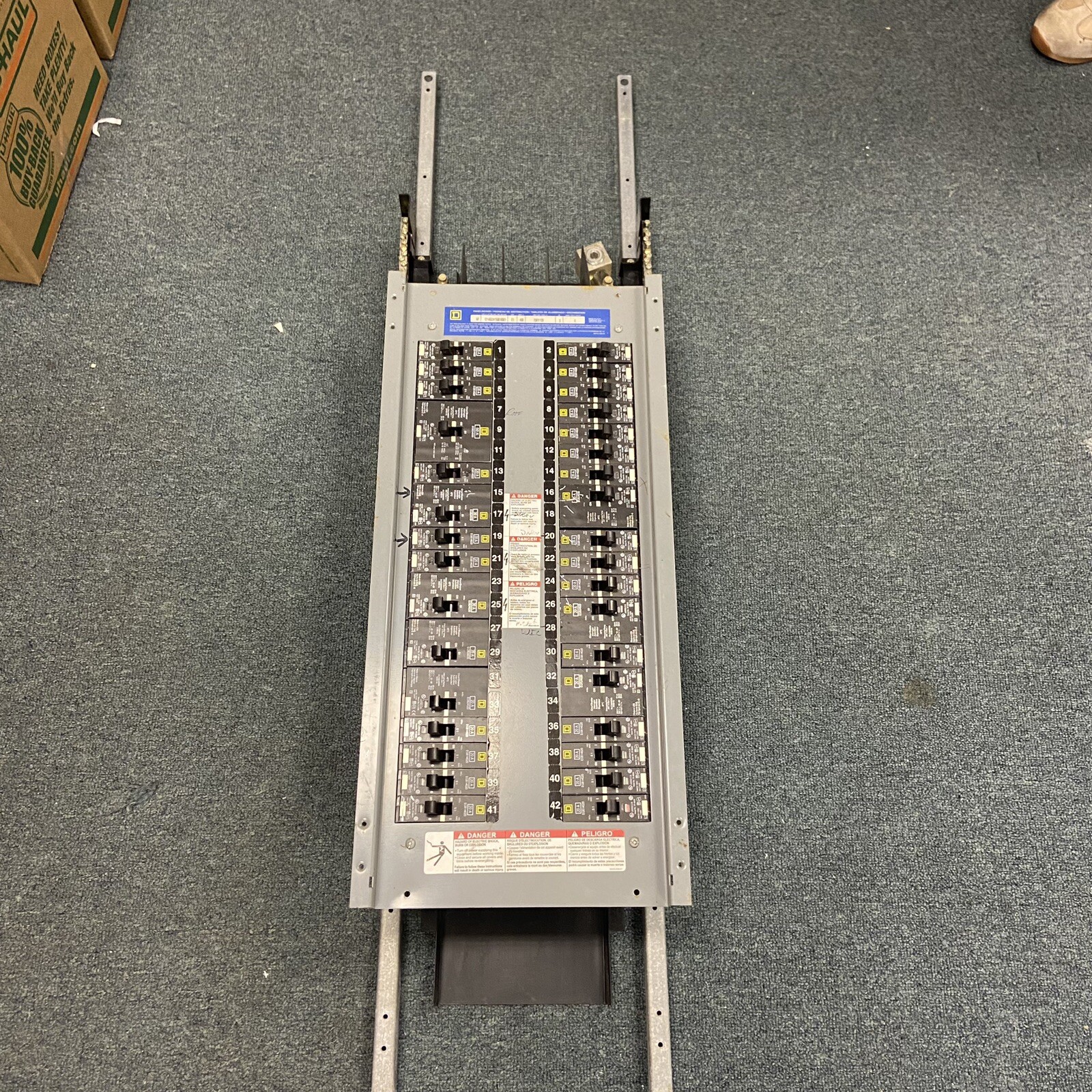 SQUARE DPANELBOAARD EDB TYPE WITH EGB BREAKERS 3 PHASE 42 SPACE 400 AMP ...