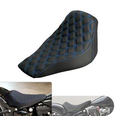 Driver w/ Blue Stitching Solo Seat For Harley Rocker C 2008-17 Breakout ...