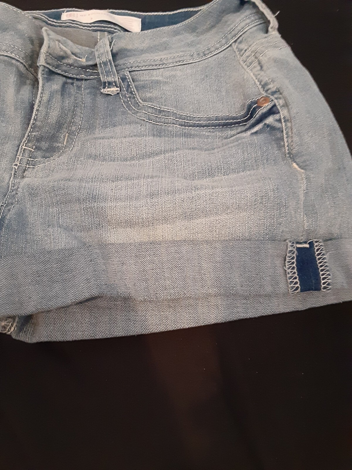 No Boundaries Denim Short Shorts - Gem