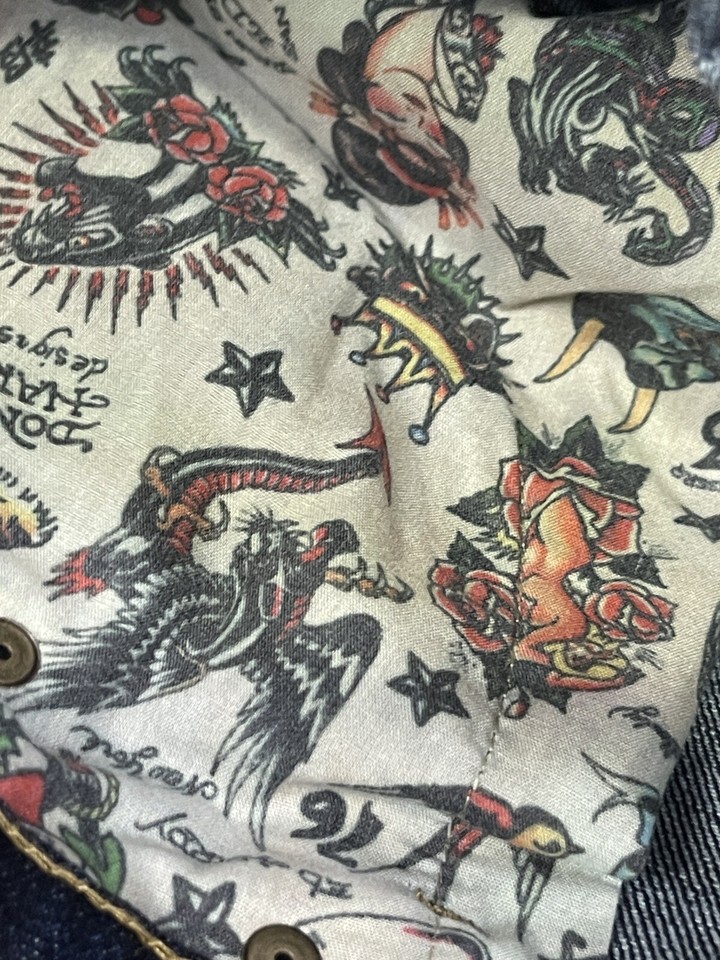 Ed Hardy Tiger Heads Loose Fit Jeans Mens Size 42 x 32 NWT - $ 195.00 ...