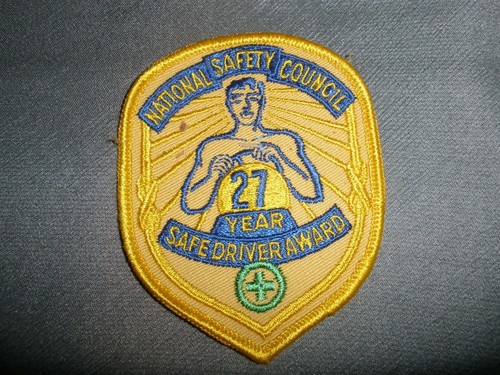 National Safety Council 27 Year Safe Driver Award Patch | eBay