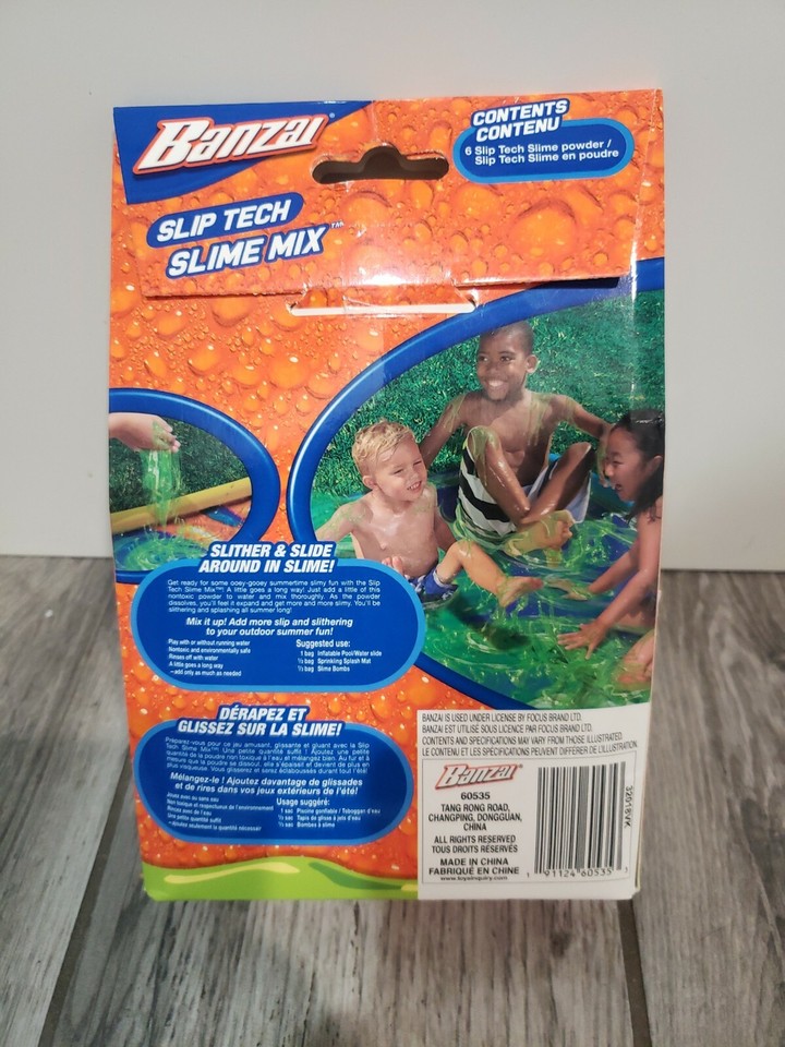Banzai Slip Tech Slime Mix (6 bags of slime) Ooey Gooey Slippery fun | eBay