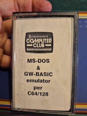 MS-DOS & BASIC EMULATOR X COMMODORE 64 C64 Cassetta Edicola TAPE GAMES ...