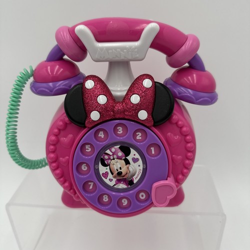 Disney Junior Minnie Mouse Ring Me Rotary Phone Pink Lights & Sounds | eBay
