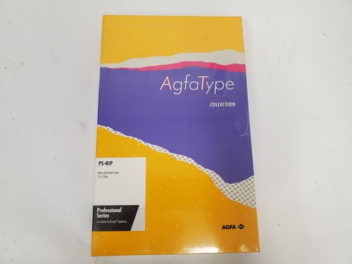 SEALED AGFA PS-RIP Pro Series True Adobe PostScript Typefaces 5 1/4 ...