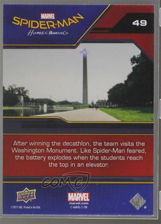 2017 Upper Deck Marvel Spider-Man Homecoming Silver Foil Washington ...