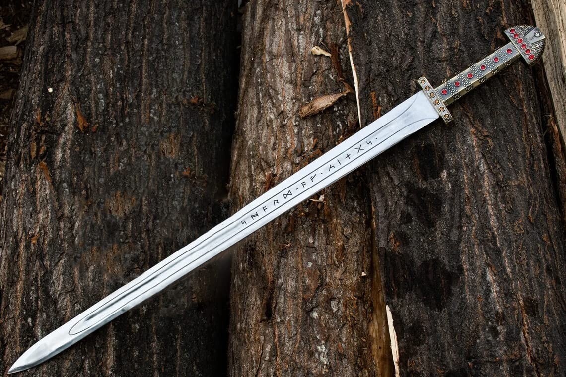 Viking Sword of King Ragnar Lothbrok, Vikings Ragnar, Medieval Sword ...