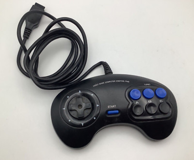 Sega Genesis Controller Blockbuster 3 Button 1 Turbo Tested | eBay