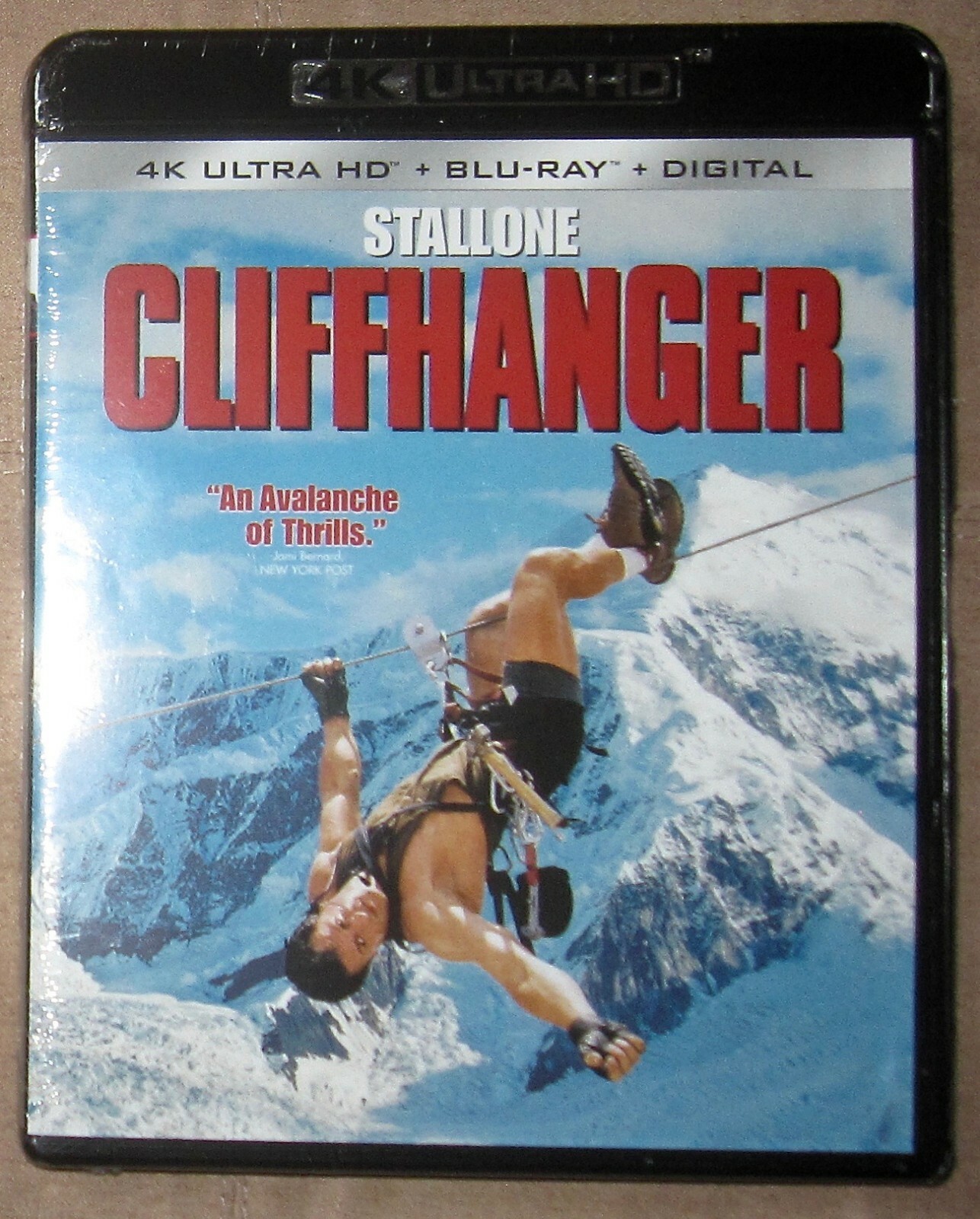 Cliffhanger Ultra 4k UHD + Blu-ray 25th Anniversary Edition 43396529052 ...