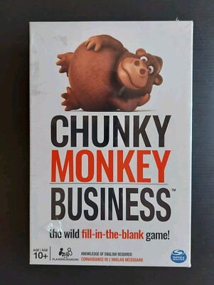 Chunky Monkey Business The Wild Fill In The Blank Game Ages 10+ NEW ...