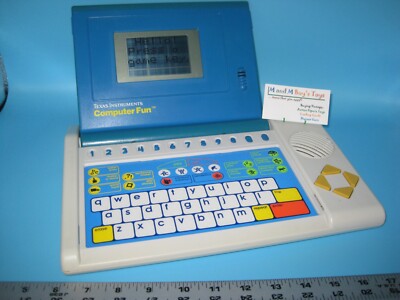 Vtg 1988 Texas Instruments COMPUTER FUN Childs Laptop Games/Learning ...