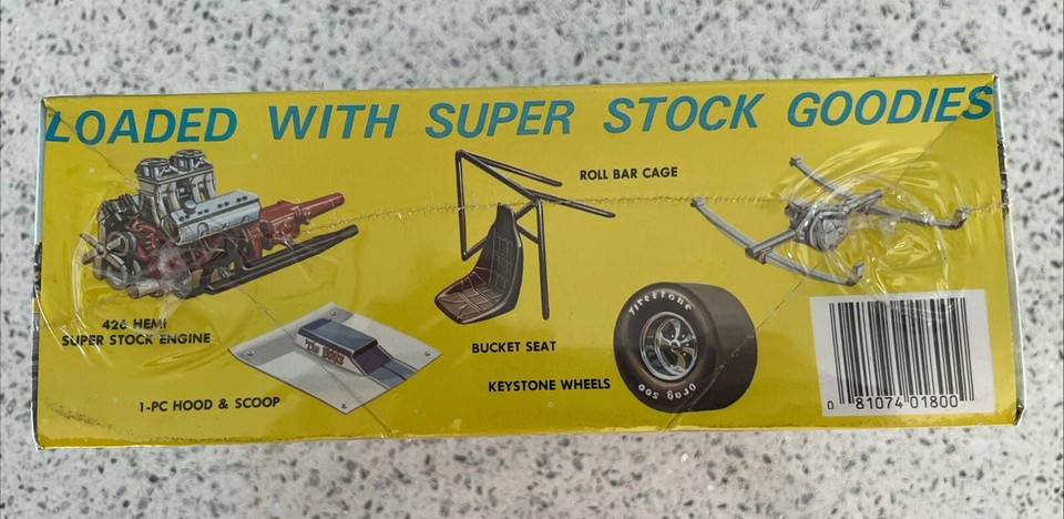 Jo-Han Sox & Martin Boss 'Cuda 1/25 Scale Drag Car Model Kit GC-1800 ...