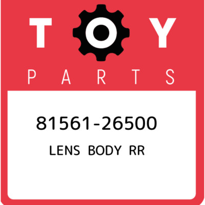 81561-26500 Toyota Lens body rr 8156126500, New Genuine OEM Part | eBay