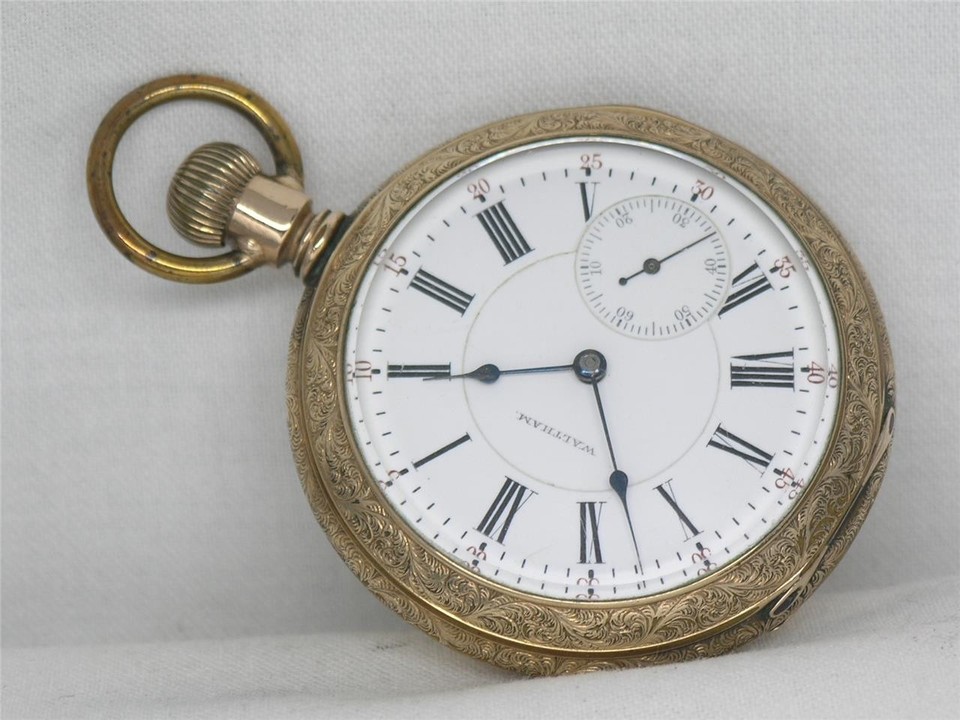 SCARCE 19 JEWEL VANGUARD 1892 MODEL RAILROAD GOLD FILLED POCKET WATCH ...