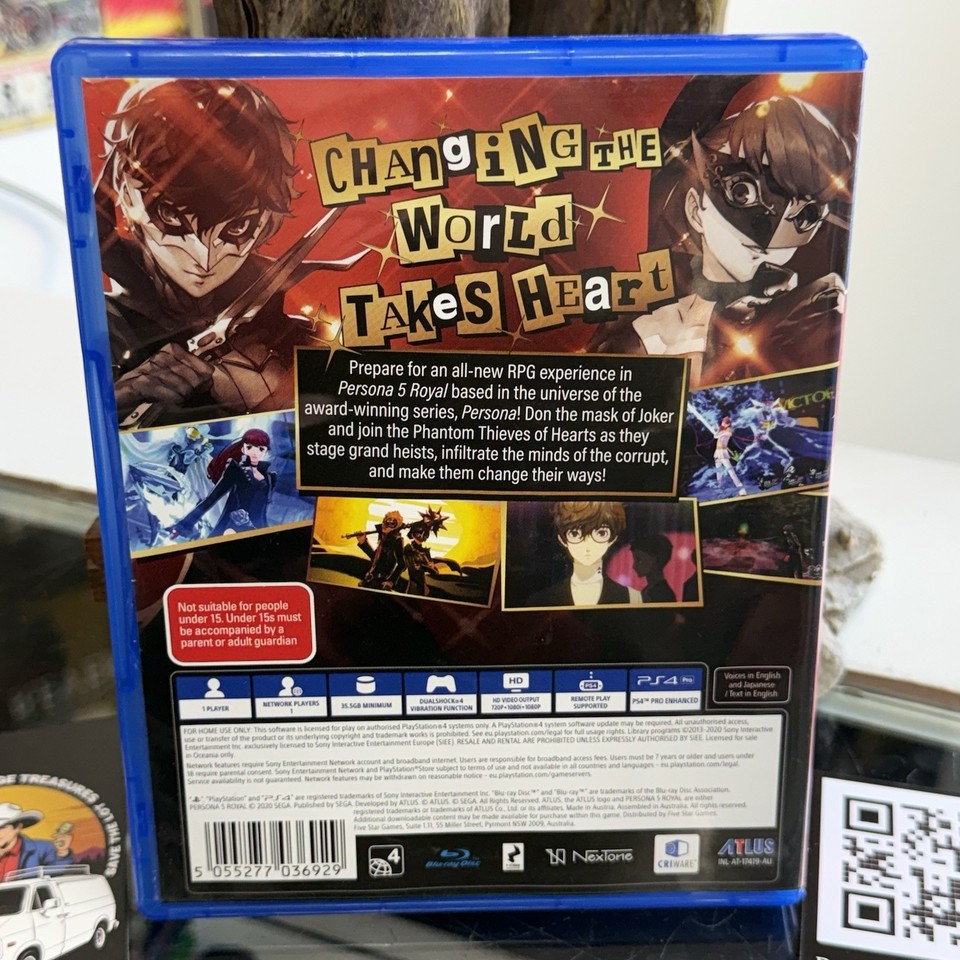 Persona 5 Royal Sony PlayStation 4 PS4 Game Mint Disc AUS Free Postage ...