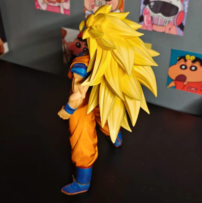 28cm New Anime DBZ Super Saiyan 3 Son Goku Figure Model Statue ...