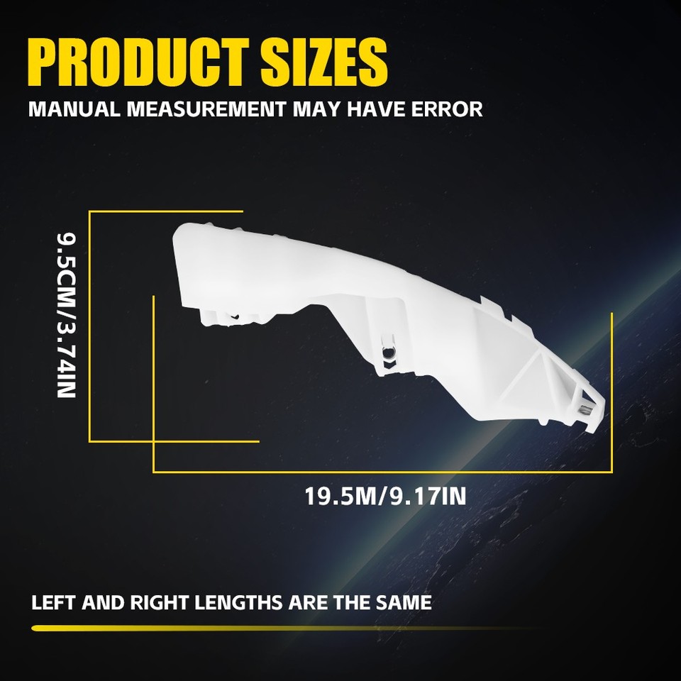 2x For Infiniti Car Front Bumper Cover Stiffener Bracket 62058JK000 ...