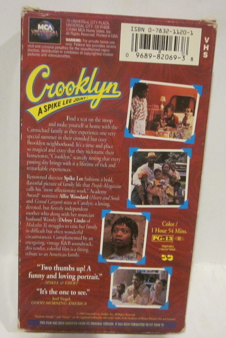 Crooklyn VHS Tape Spike Lee Joint MCA Universal. 96898206938| eBay
