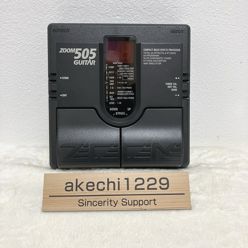 Zoom 505 Guitar Multi Effects Processor Guitar Pedal Tested Works well ...