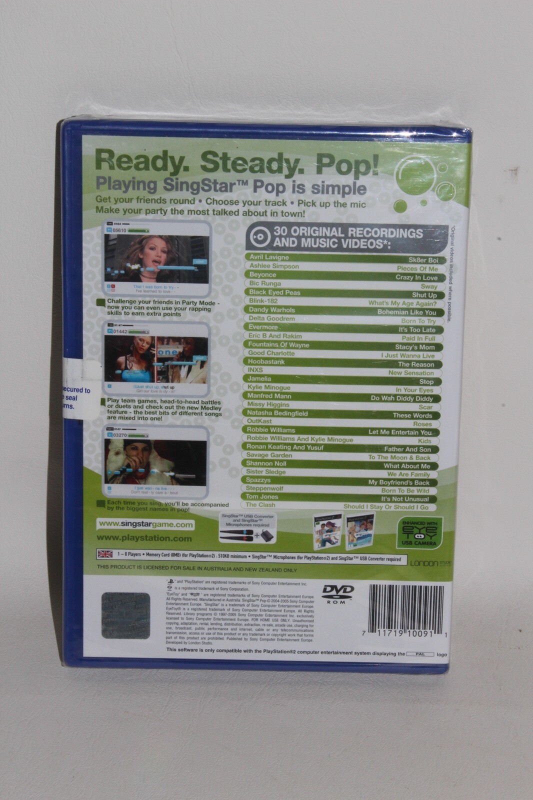 Singstar Pop Ps2 Game PlayStation 2 Sony DVD ROM for sale online | eBay