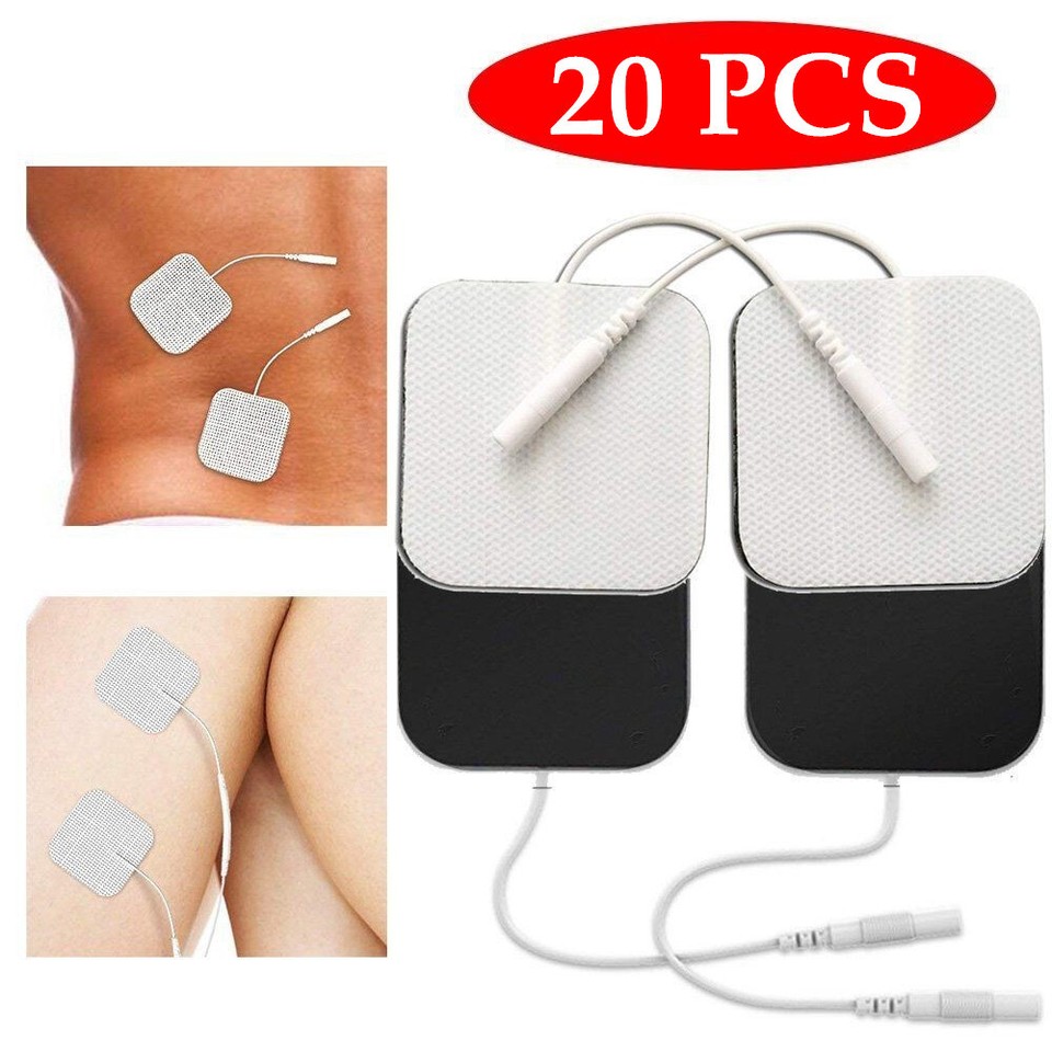 20pcs Reusable Tens Machine Electrode Pads Body Massager Pads Self ...