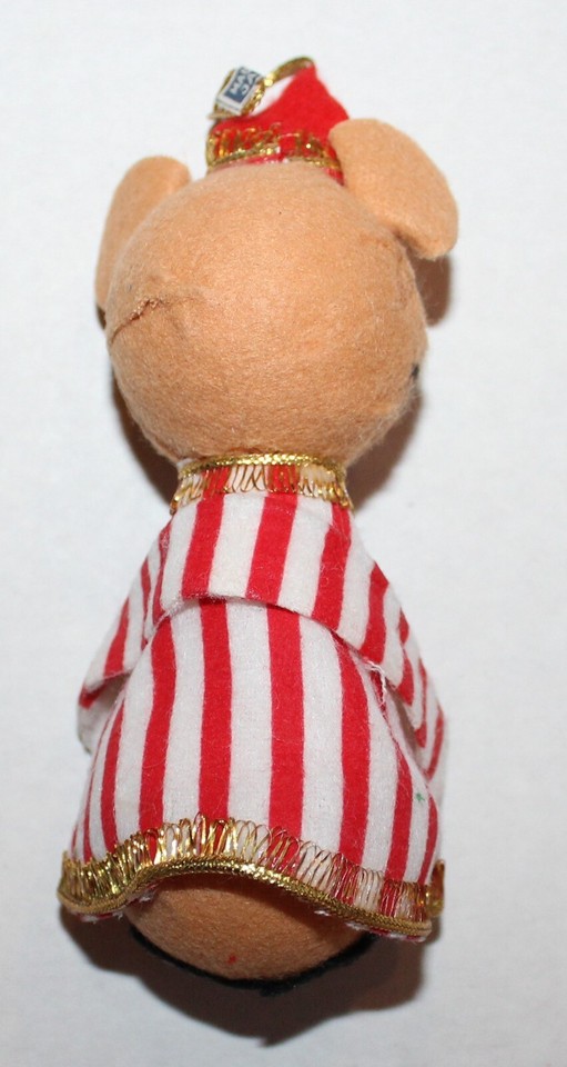 Rare Vintage Tiger Felt Styrofoam 5" Christmas Ornament Made in Japan ...