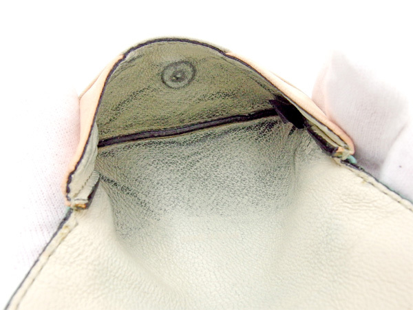 Chloe Wallet Purse Coin Purse Blue Pink Woman unisex Authentic Used ...