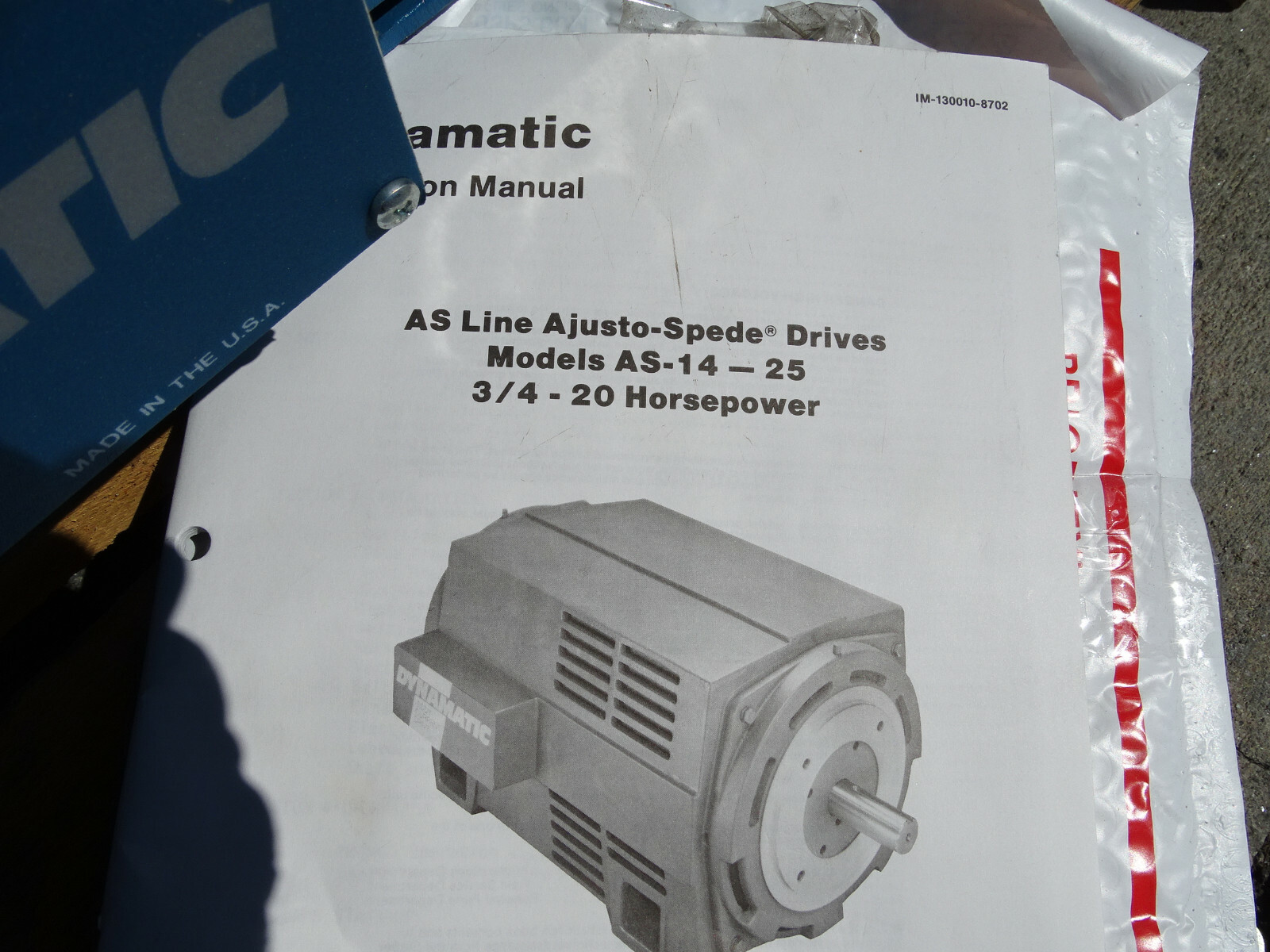 Eaton Dynamatic Eddy Current Drive Ajusto Spede AS-140204-0001 2HP 230/ ...