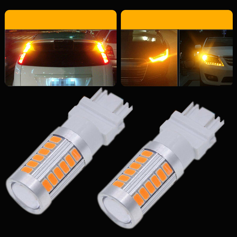 New 2X Anti Hyper Flash LED 3157 Amber Indicator Turn Signal Light Bulb ...