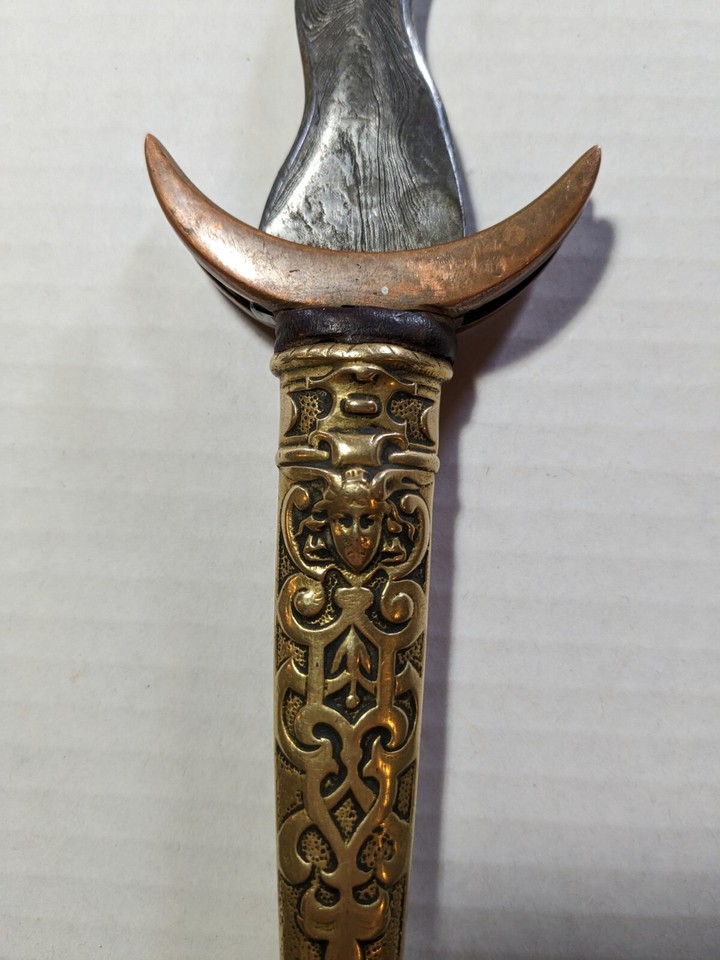 Antique Dagger Antique Athame German Flamberge Knife Melusine Hermes ...