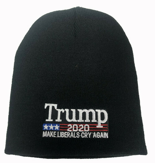 TRUMP 2020 MAKE LIBERALS CRY AGAIN Knitted Embroidery Beanie Hat + FREE ...